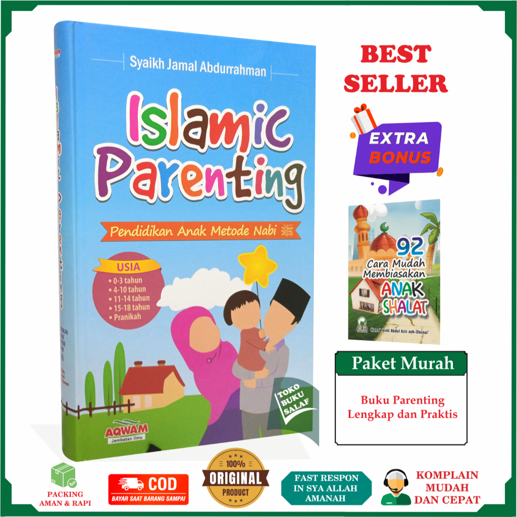 Jual Islamic Parenting ORIGINAL Pendidikan Anak Metode Nabi Usia 0 sampai Pranikah Syaikh Jamal ...