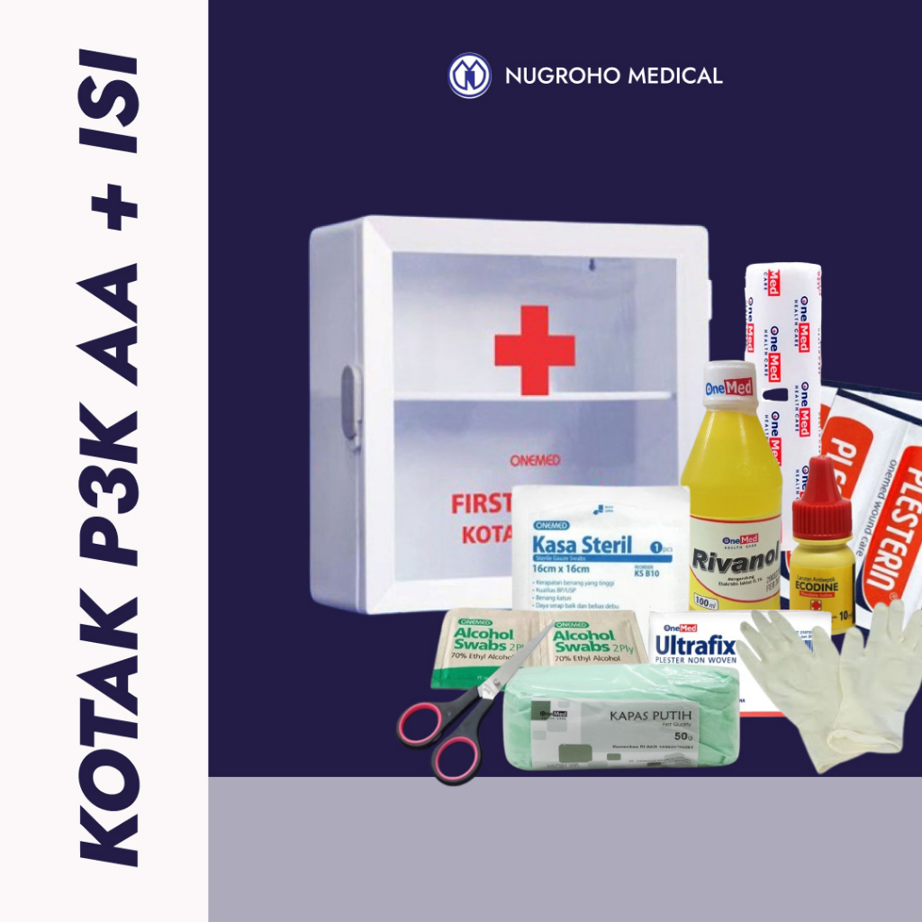 Jual KOTAK P3K AA SET ISI LENGKAP/Kotak P3K Dinding Lengkap dengan Isi ...