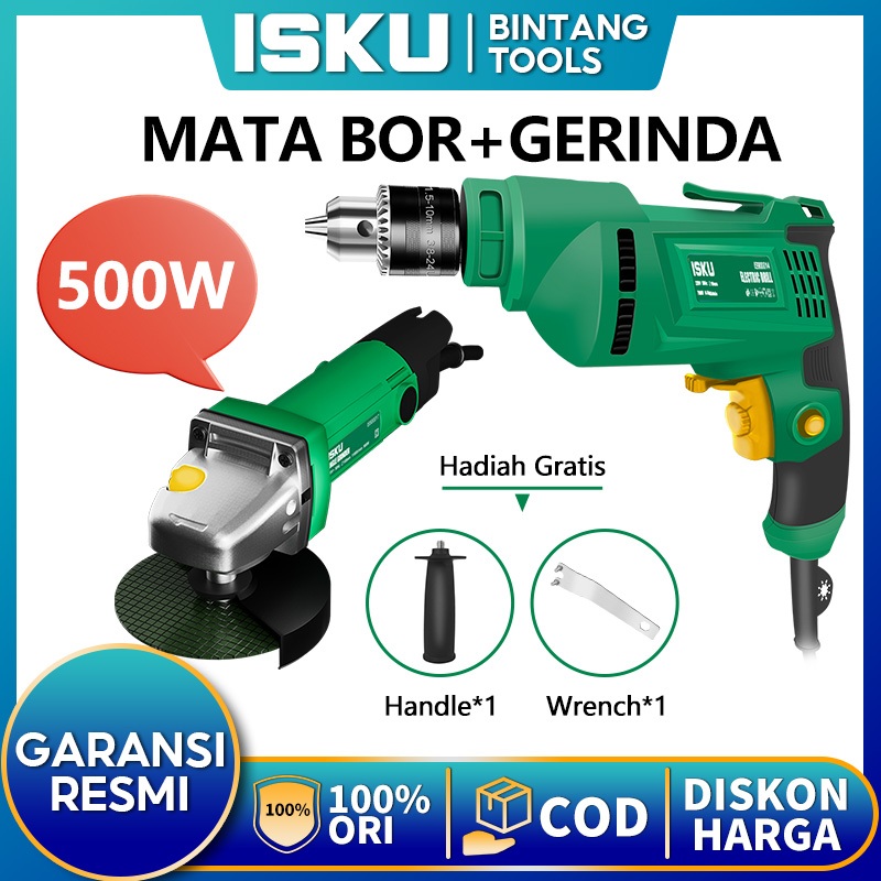 Jual ISKU Mesin Gerinda Tangan 500W Angle Grinder Multifunction/Hand ...
