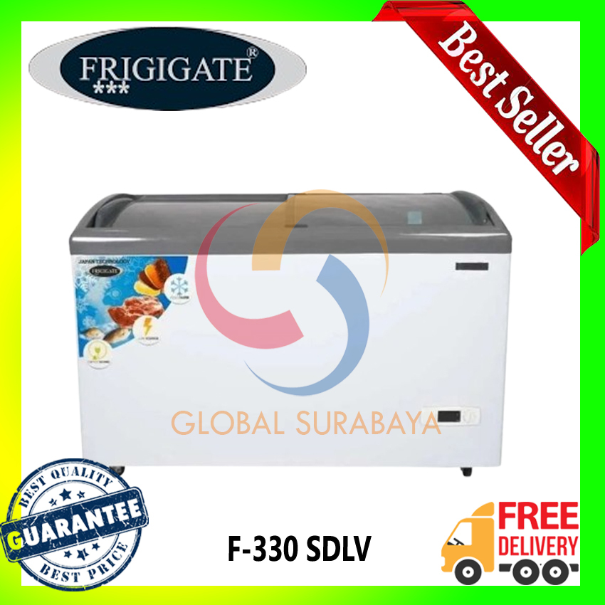Jual FRIGIGATE F-330SD-LV F 330SD LV Chest Freezer Pembeku Glass ...