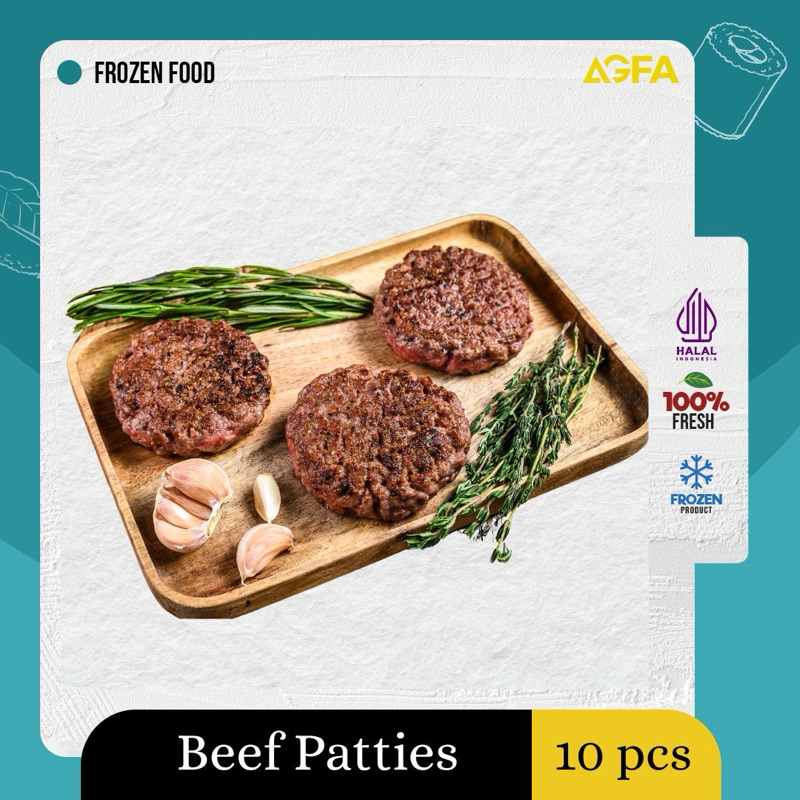 Jual BEEF PATTIES 500 GRAM / YONA BEEF PATTIES / YONA BEEF BURGER ...