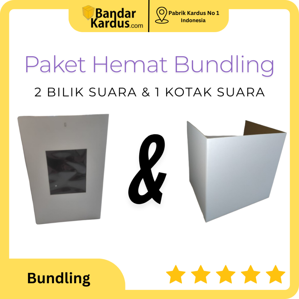 Jual PAKET HEMAT ( ISI 2 BILIK SUARA & 1 KOTAK SUARA ) Box Pemilu ...