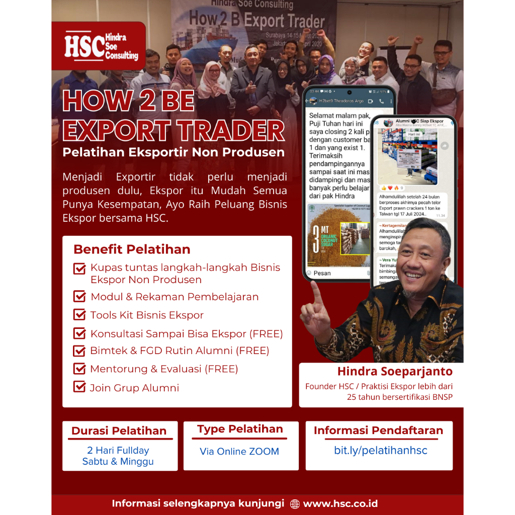 Jual Program Pelatihan - HOW 2 BE EXPORT TRADER - Pelatihan Eksportir ...