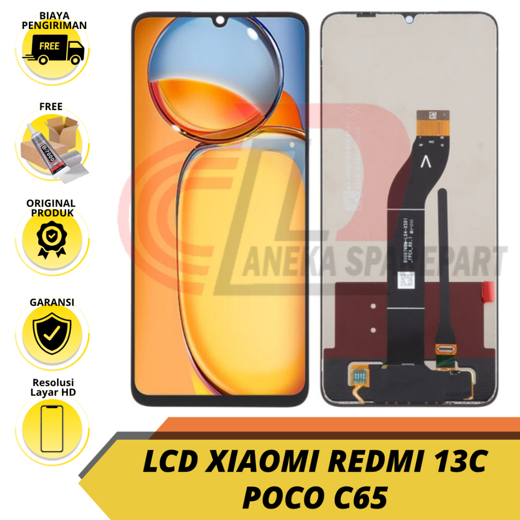 Jual LCD TOUCHSCREEN XIAOMI REDMI 13C / POCO C65 ORIGINAL BERGARANSI ...