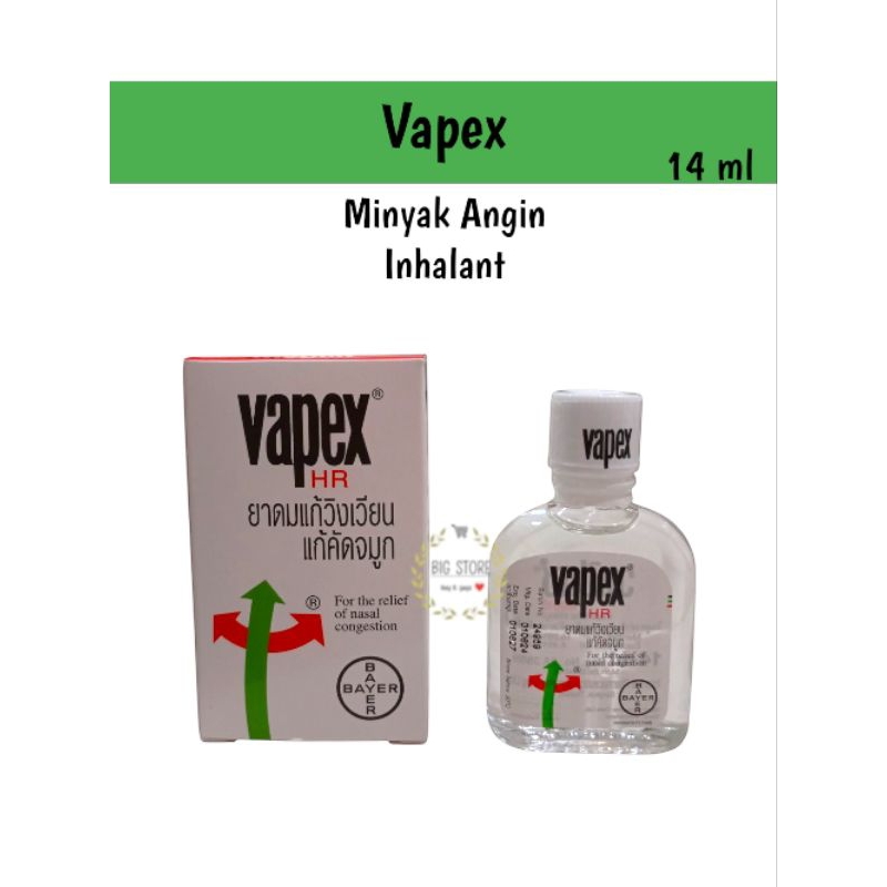 Jual Vapex Minyak Angin Inhalant Bayer 14 ml | Shopee Indonesia