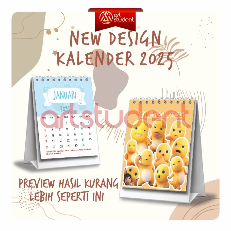 Jual KALENDER MINI PORTABLE TAHUN 2025 KALENDER MEJA UNTUK SOUVENIR ...