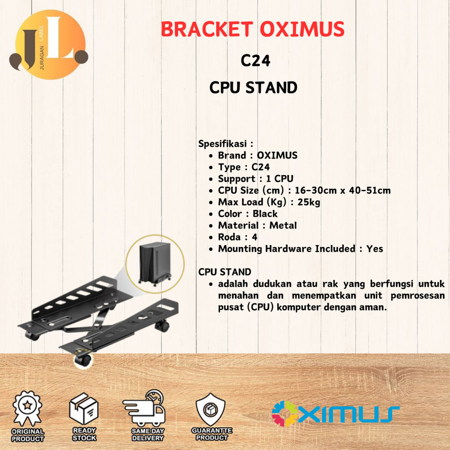Jual Rak CPU Oximus C24 Tray Tempat tatakan Adjustable Width CPU ...