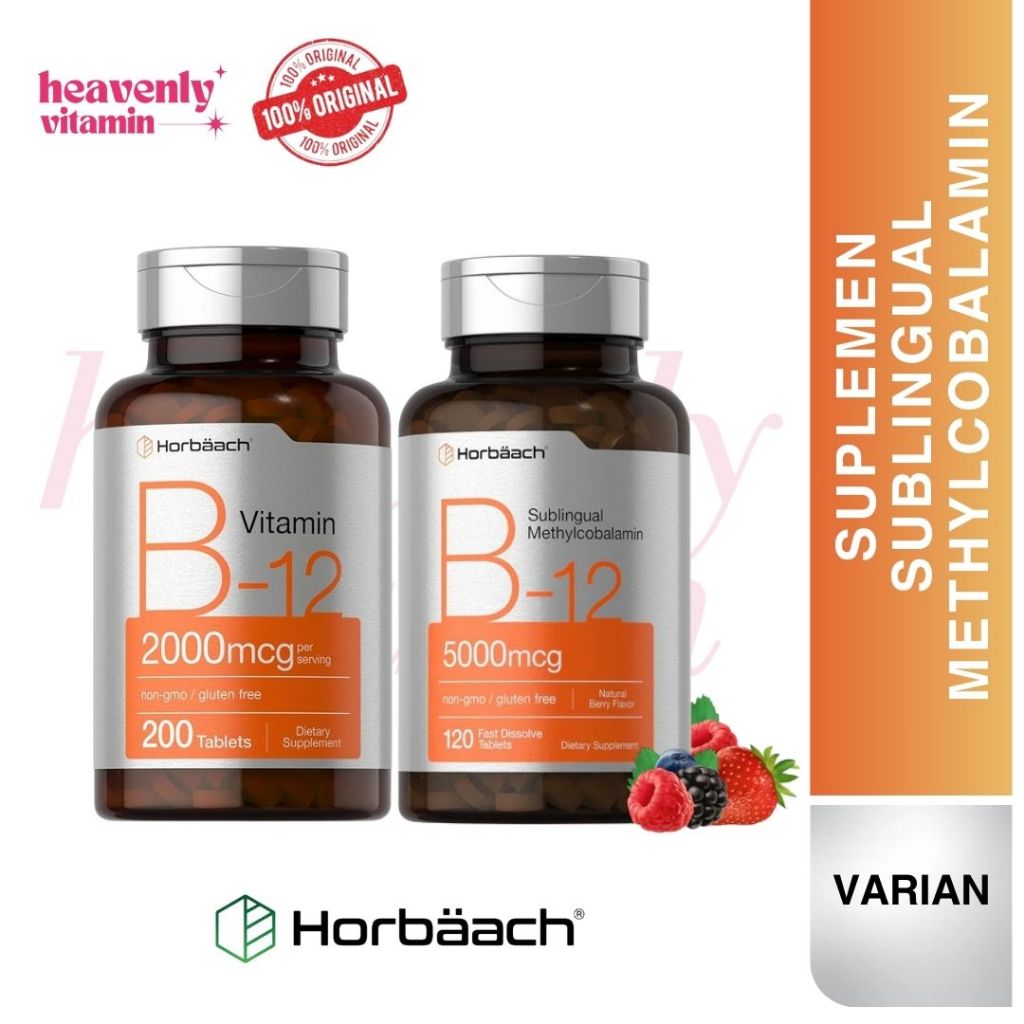 Jual Horbaach B-12 Sublingual Methylcobalamin 5000mcg - 120 Fast ...