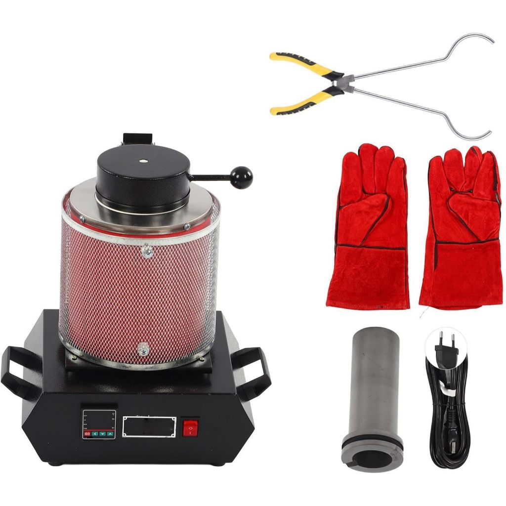 Jual mesin mini melting furnace / tungku pelebur perhiasan 1kg | Shopee ...
