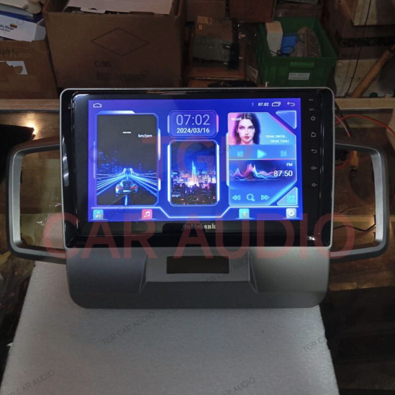 Jual paket head unit android 9 inch honda freed dengan frame tombol ...