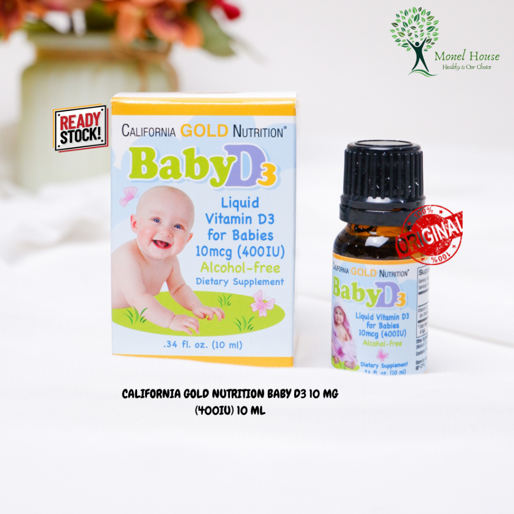 Jual [READY STOCK] CALIFORNIA GOLD NUTRITION BABY VITAMIN D3 10 MG ...