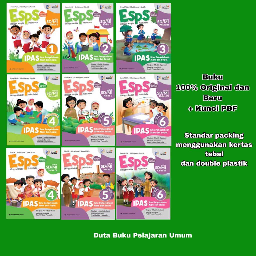 Jual Buku Esps - IPAS SD kelas 6, 5, kls 4 1 2 3 Penerbit Erlangga Kurikulum merdeka | Shopee ...
