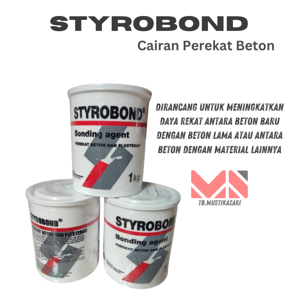 Jual Perekat Beton Dan Plesteran Styrobond Bonding Agent 1Kg | Shopee ...