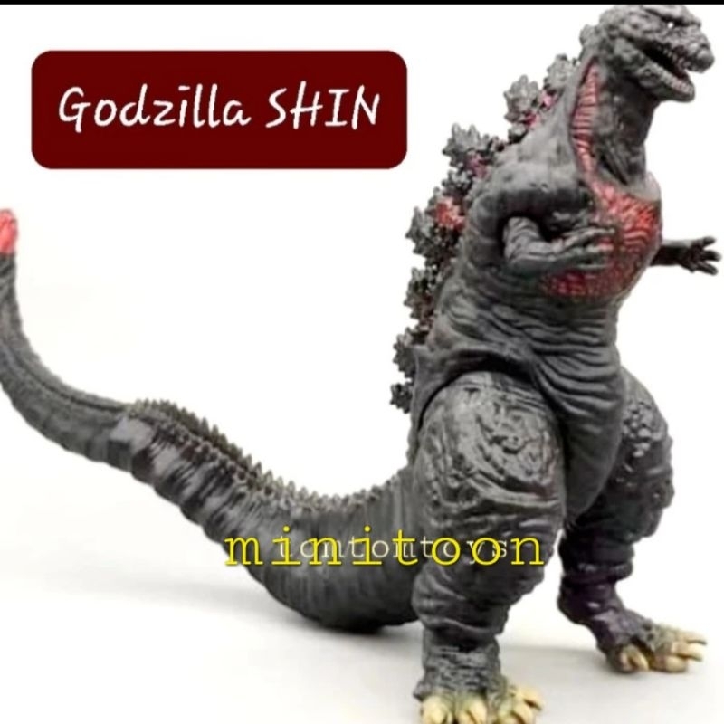 Jual GODZILLA SHIN Monstter Kaiju Hard Rubber Action Figure | Shopee ...