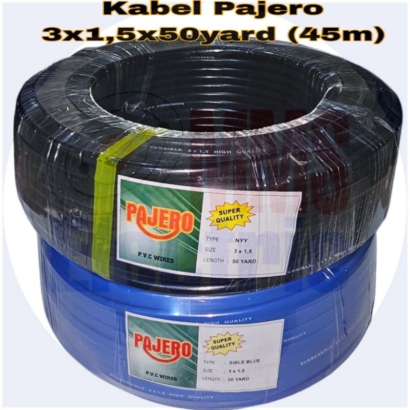 Jual Kabel Serabut 3x1,5x50yard Pajero Hitam/Biru | Shopee Indonesia