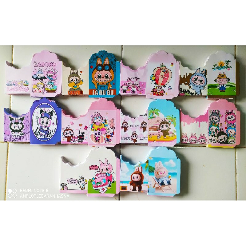 Jual Amplop LABUBU medium [100 lembar free plastik bisa pilih motif ...