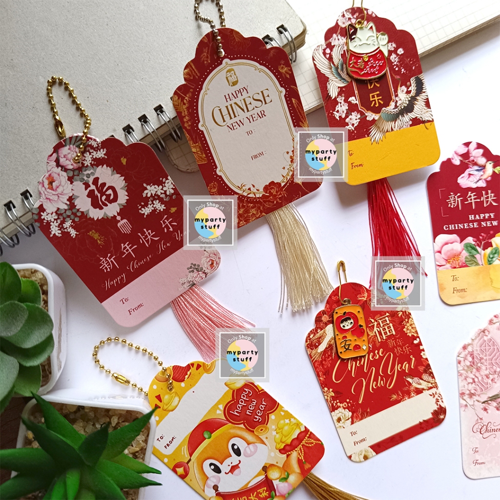 Jual Hang Tag Hangtag Sincia Handtag Hand Tag / Kartu Ucapan Imlek Happy Chinese New Year / Gong ...