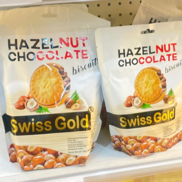 Jual Swiss Gold Hazelnut Biscuit Biskuit Hazelnut Milk l Chocolate 200g ...