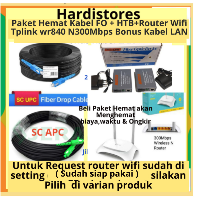 Jual Kabel Fiber Optik FTTH Dropcore Kabel FO Precon 95m 100m 120m 125m 130m Bundling Converter ...