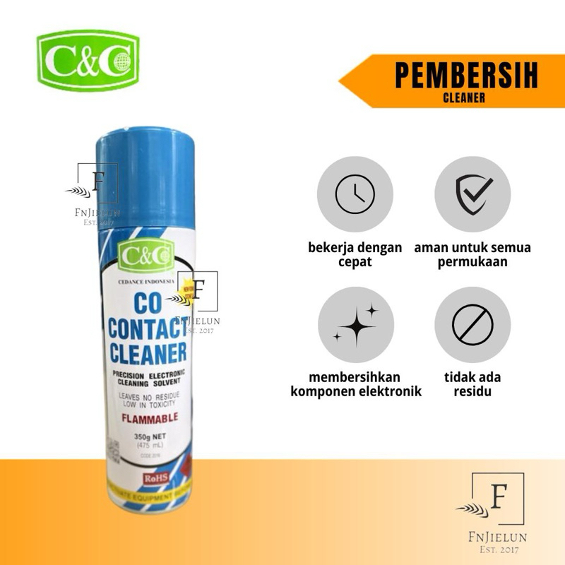 Jual CNC CO Contact Cleaner 350g (475ml) 2016 C&C Cedance Flammable ...