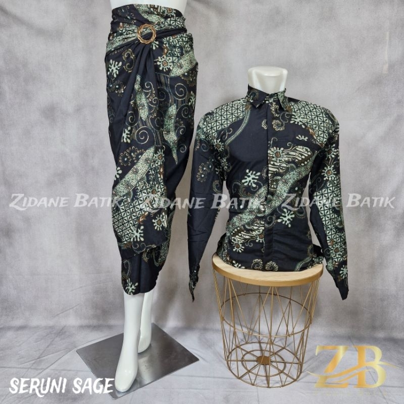 Jual batik couple/baju batik couple pasangan/rok lilit/batik wanita ...