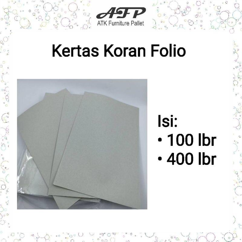 Jual Kertas Koran Folio Stensil Buram F4 100 400 Lembar | Shopee Indonesia