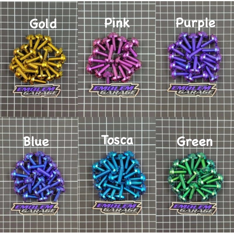 Jual Baut Titanium Big Head 6×20 Baut Titan Drat 10 panjang 2cm GR5 Vietnam (1pcs) | Shopee ...