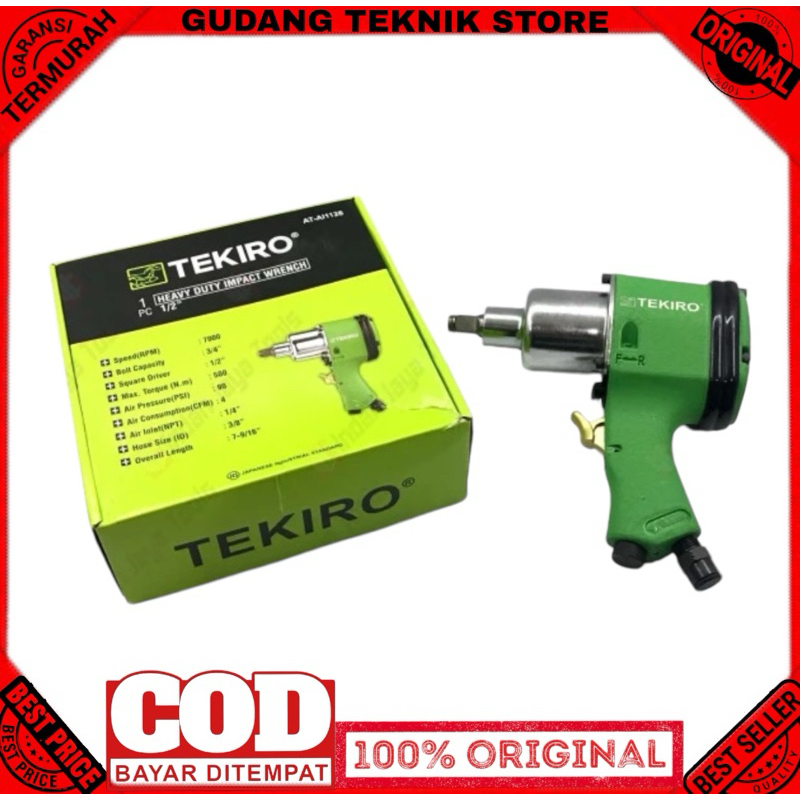 Jual Tekiro Air impact wrench 1/2 inch pembuka baut angin Air impact ...
