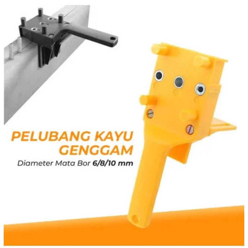 Jual Jig Dowel Tools 6 mm 8 mm 10 mm Alat Siku Pelubang Kayu Doweling ...
