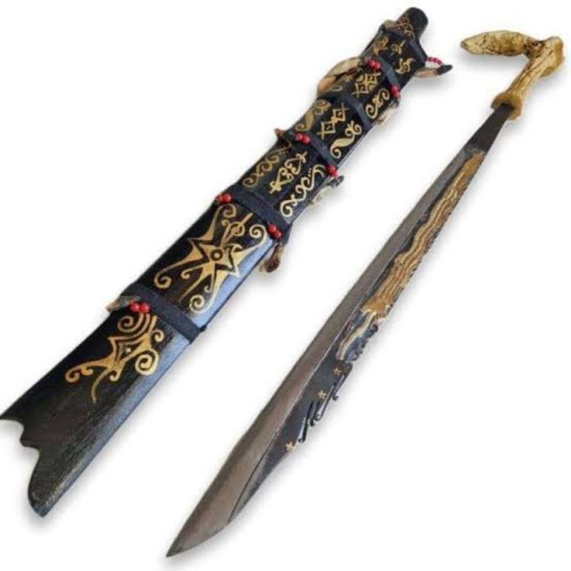 Jual MANDAU DAYAK 80cm - GAGANG FIBER DAN KAYU - MANDAU ASLI KALIMANTAN ...