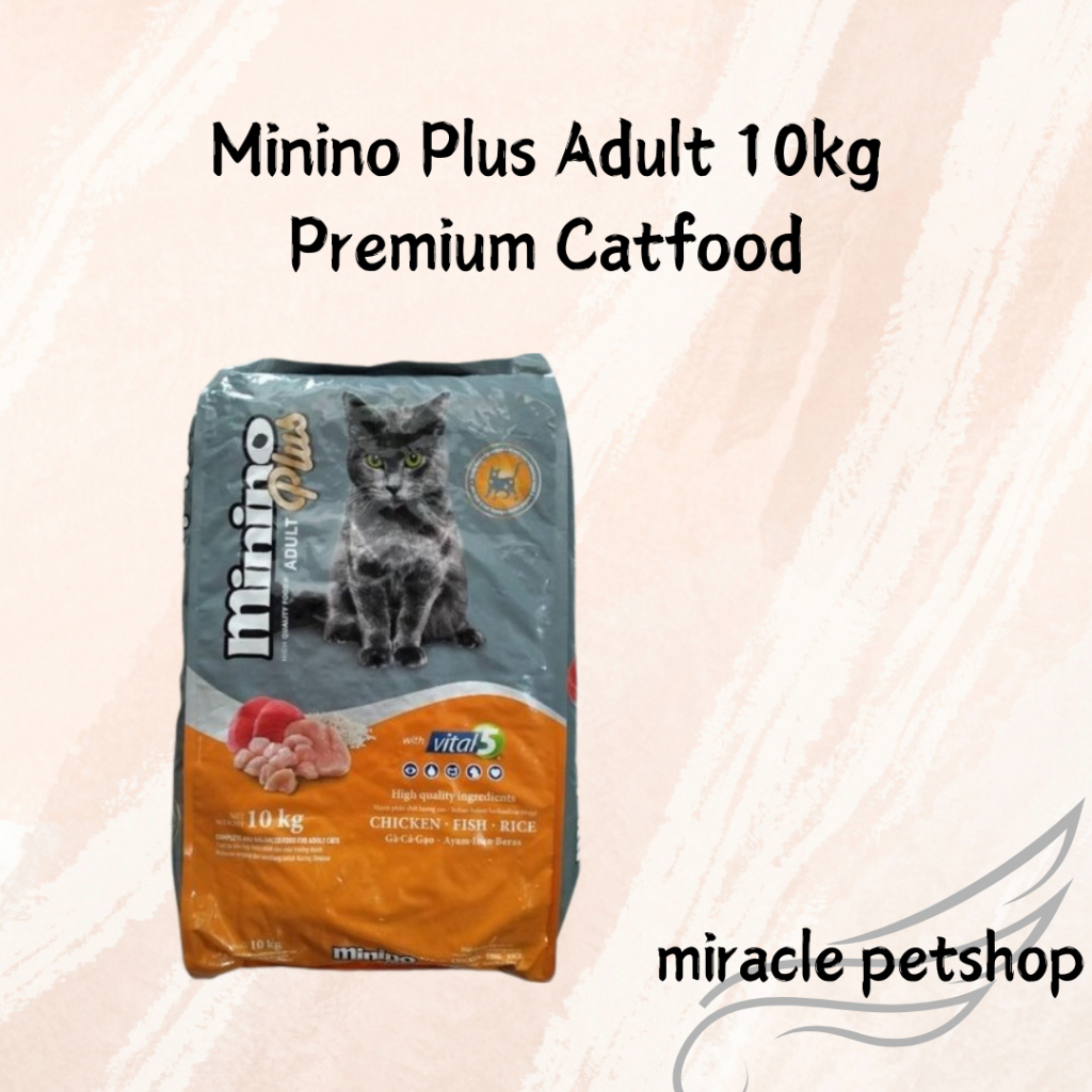 Jual Makanan Kucing - Minino Plus Adult 10kg Premium Catfood | Shopee ...