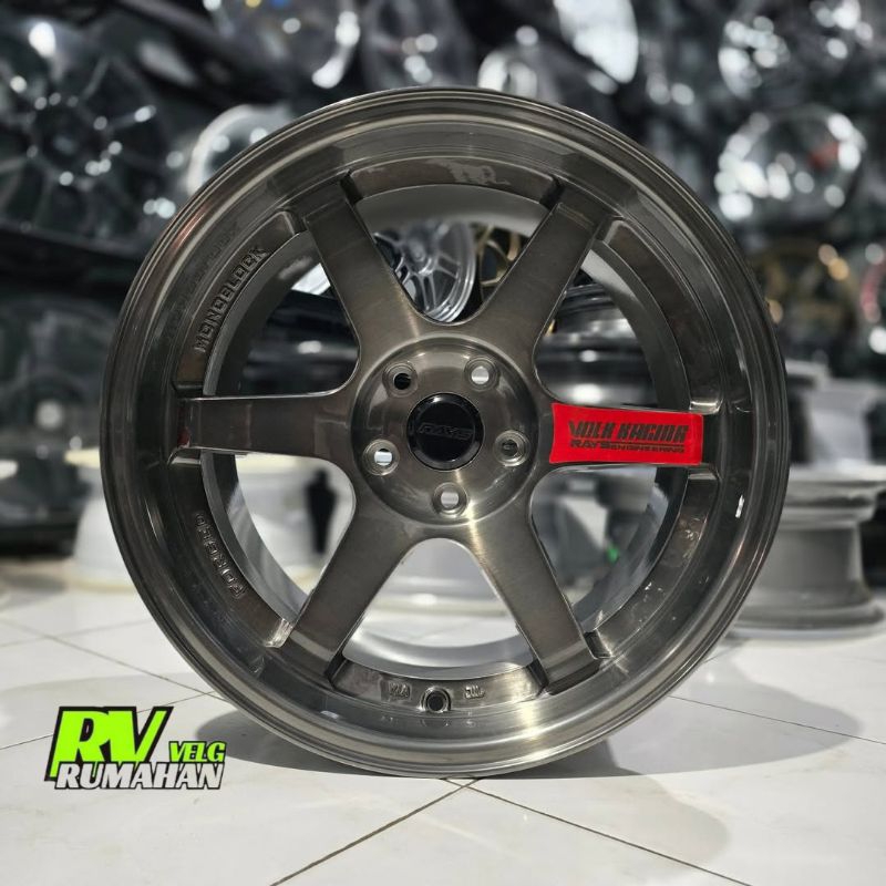 Jual velg mobil racing ring 18 TE37 SL LEBAR 9,5 velg mobil racing r18 velg Innova Reborn ...