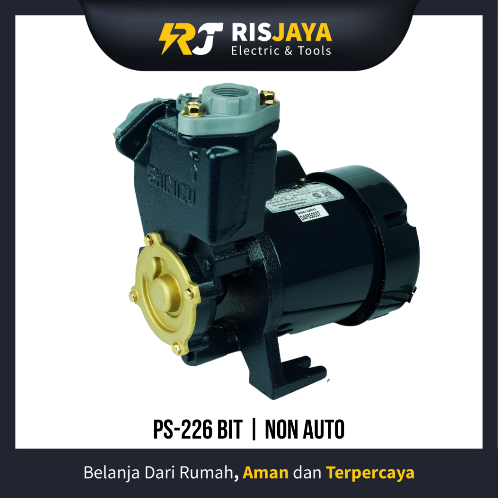 Jual Pompa Air Non/Tidak Otomatis Merk Shimizu Type PS 226 Bit | Shopee Indonesia