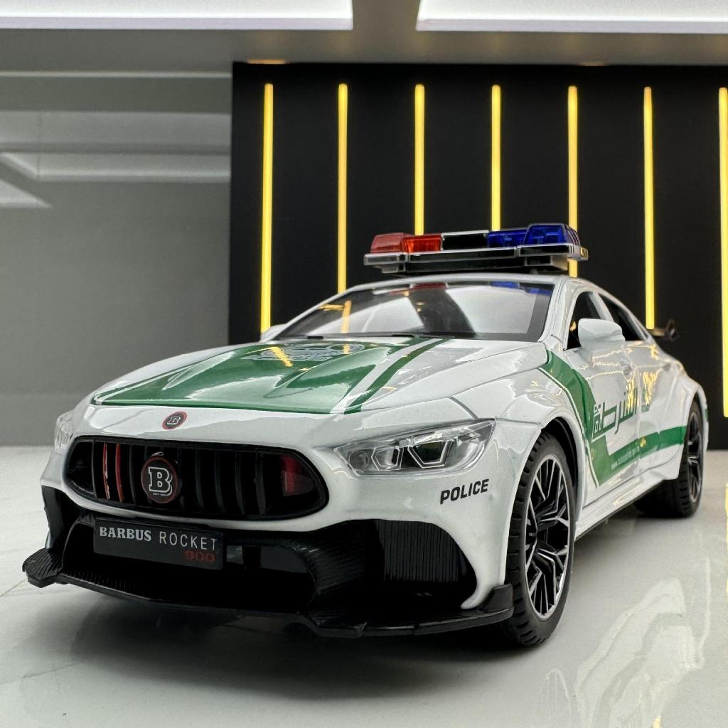 Jual Diecast Police Car Hellcat Dodge Challenger, Brabus 1:24 ada Lampu ...