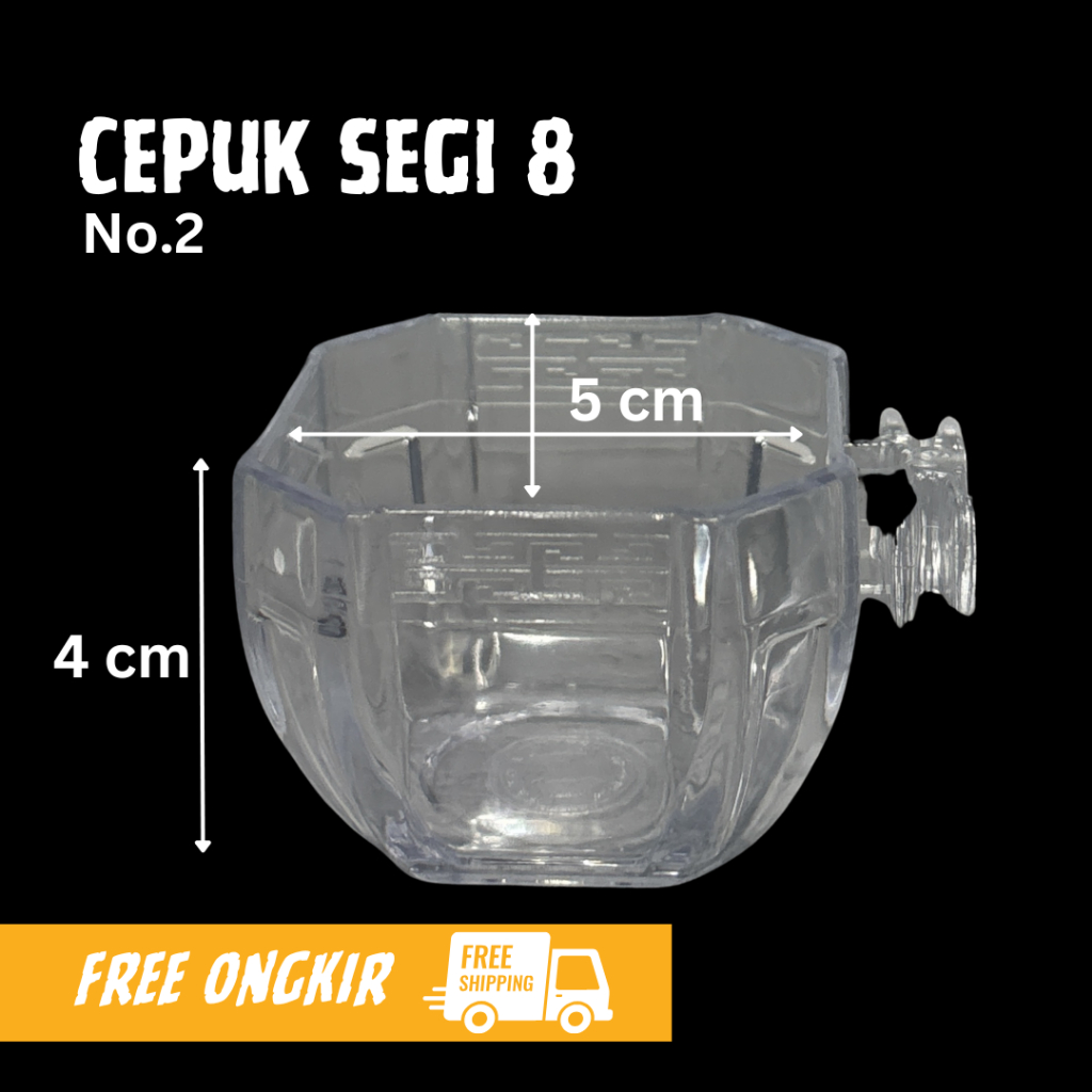 Jual GACORDOR - Cepuk Mika Segi 8 No 2 Cepuk Wadah Tempat Pakan Makan ...