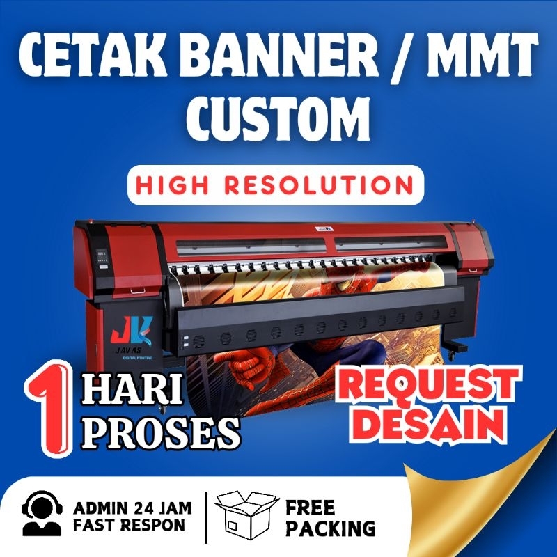 Jual Cetak Banner Spanduk Mmt Custom Free Desain | Shopee Indonesia