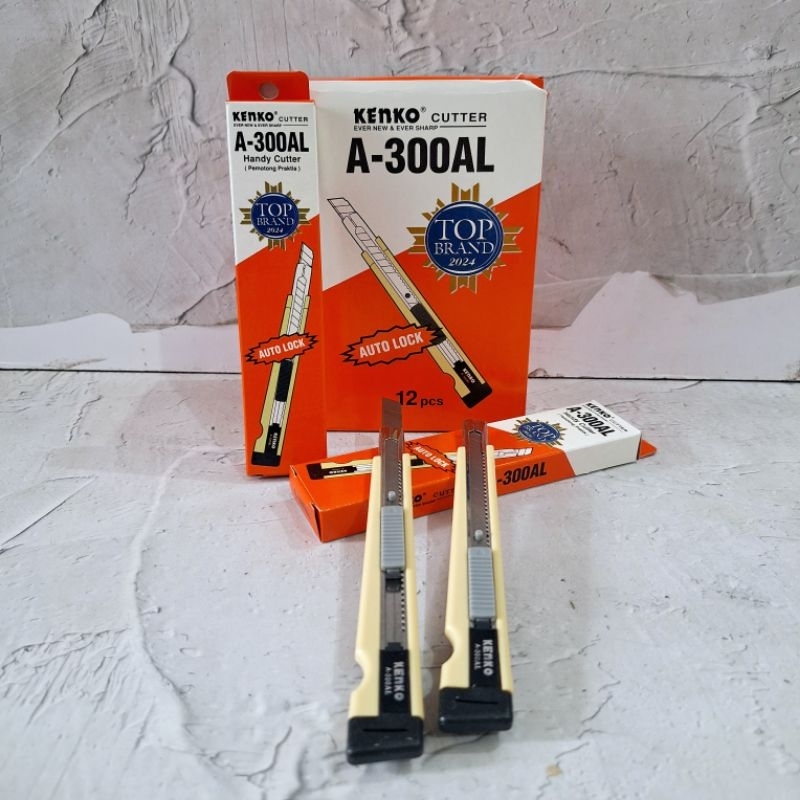 Jual (12 Pcs) Cutter Kenko A-300AL | Shopee Indonesia