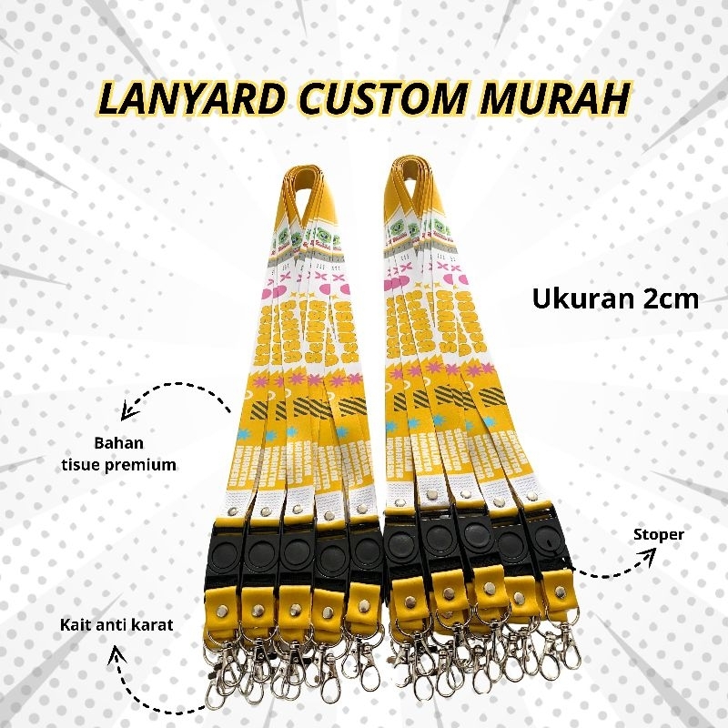 Jual Promo !! Lanyard Custom Murah | Shopee Indonesia