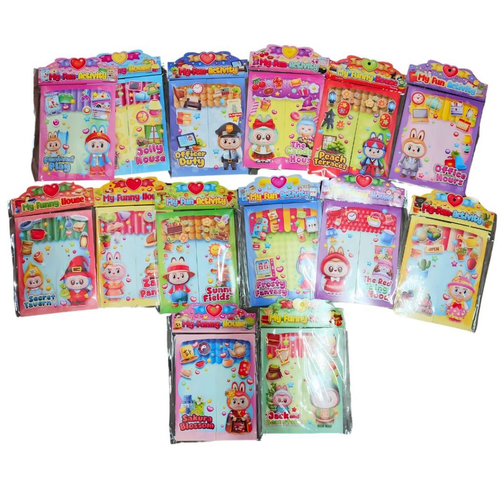 Jual Isi 25 pcs Funny House & Activity Sticker Rumah Lucu dan Stiker ...