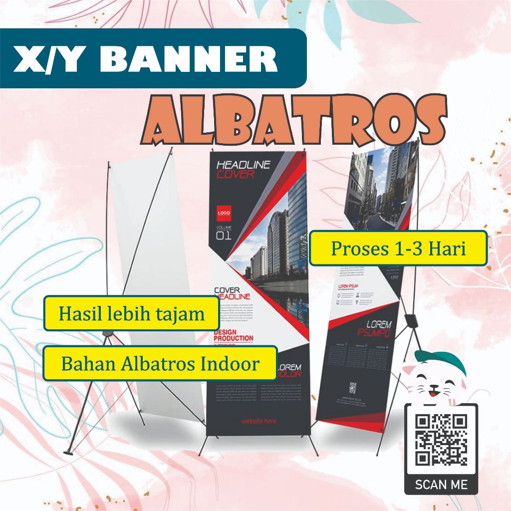 Jual Cetak X Banner Bahan Albatross | Wisuda, Iklan, Usaha | Bahan ...