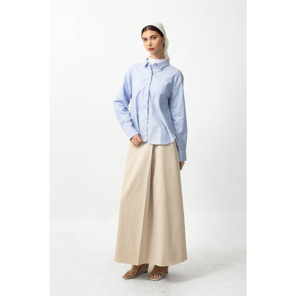 Jual Hava Kemeja Lengan Panjang Casual Wanita Elita Shirt | Shopee ...
