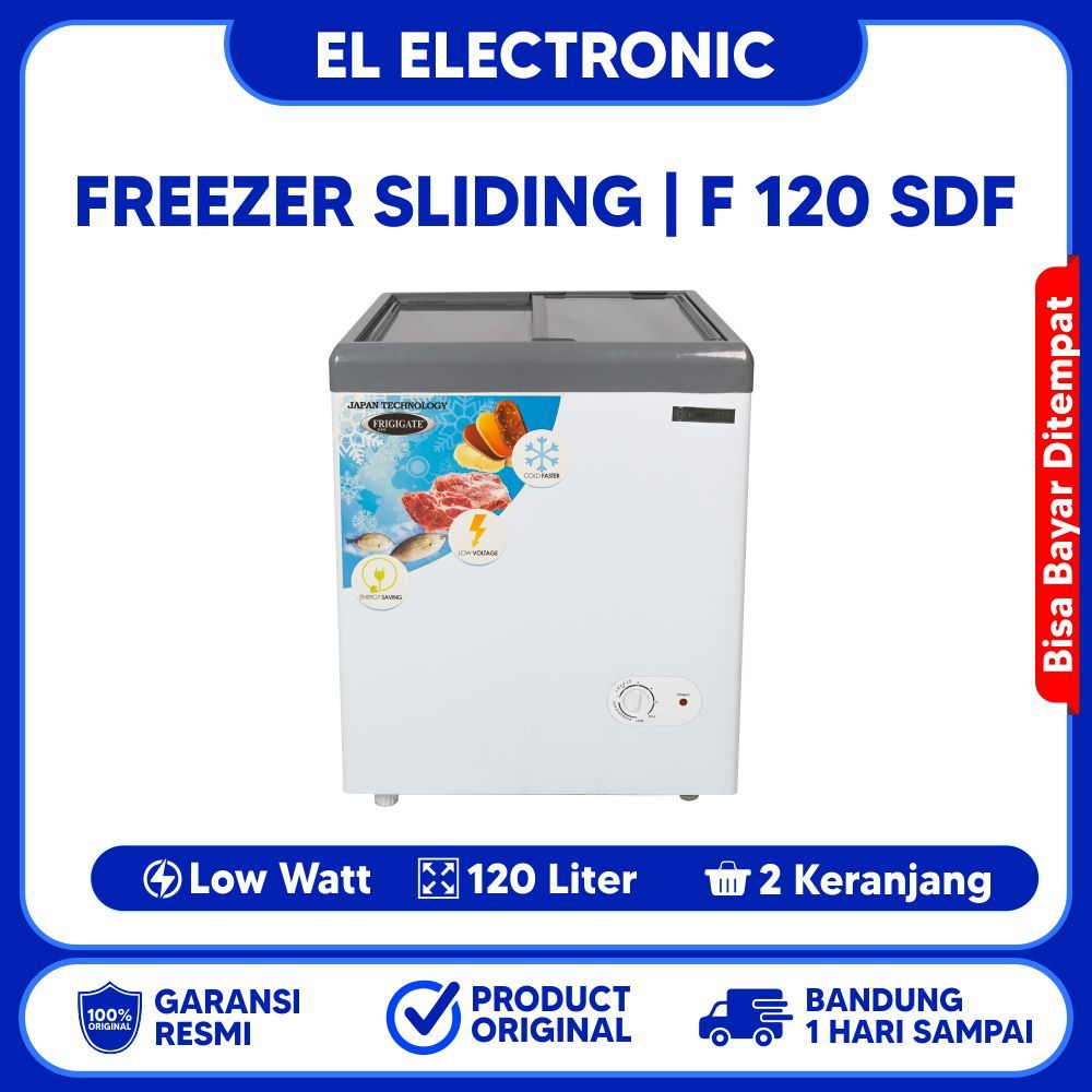 Jual CHEST FREEZER Frigigate CF-120SDF 100Liter Sliding Door Frozen ...