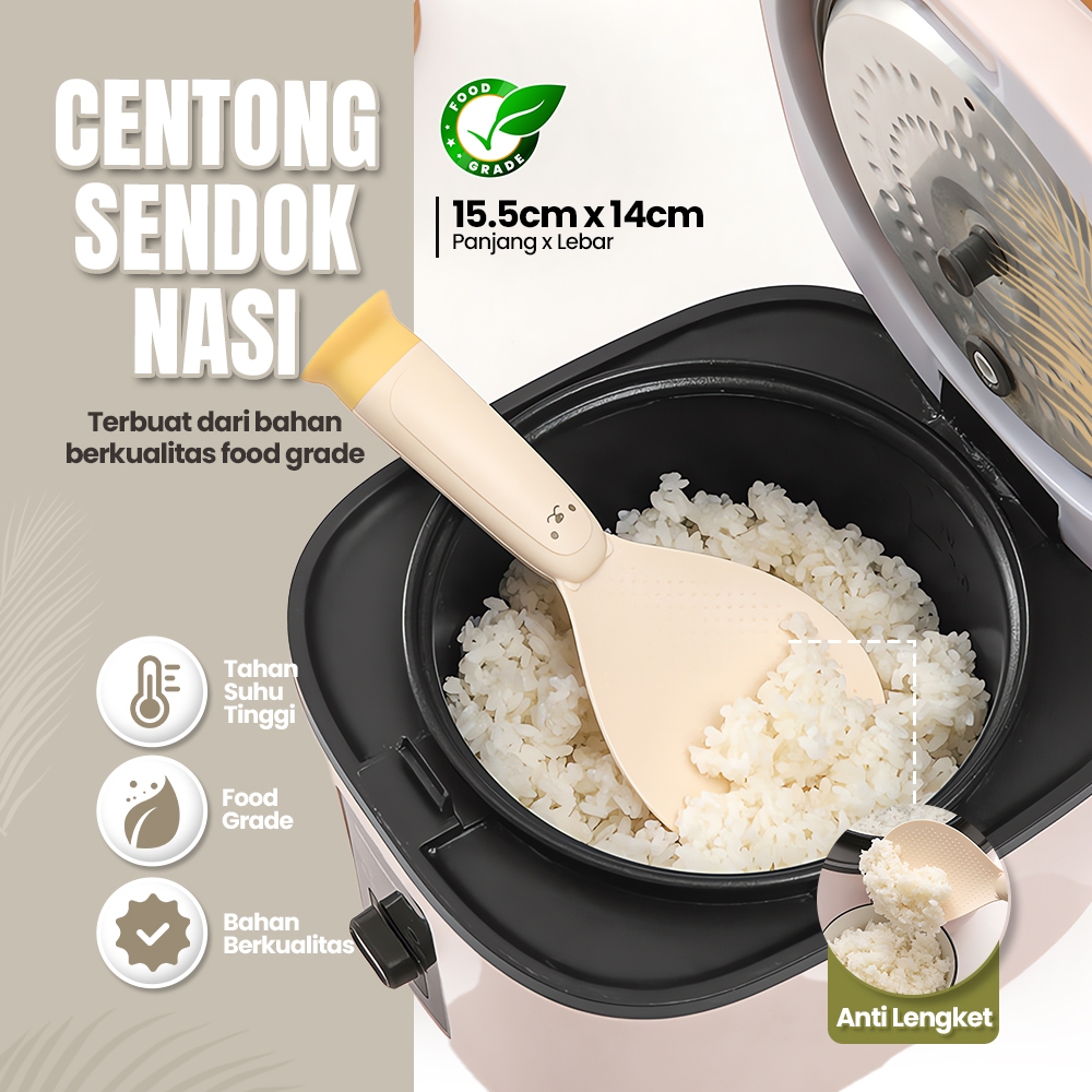 Jual Centong Sendok Nasi Spoon Magicom Anti Lengket | Shopee Indonesia