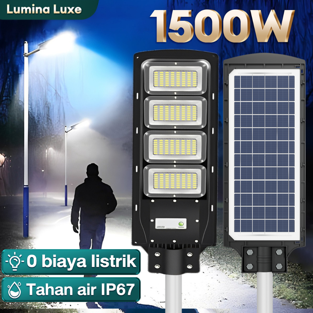 Jual Lampu tenaga surya Otomatis Lampu Jalan Tenaga Matahari 1500W Solar Cell Outdoor tahan air ...