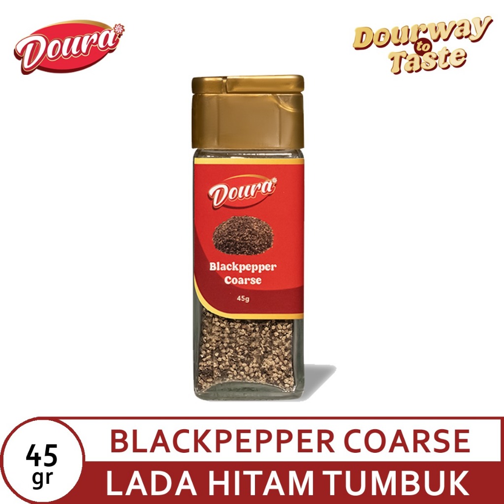 Jual Doura Black Pepper Coarse (Merica Hitam Giling Kasar) | Shopee ...