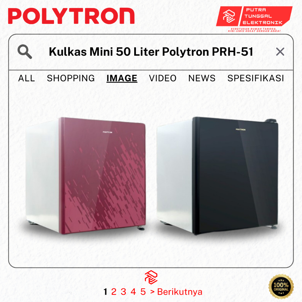 Jual Kulkas Mini Portabel Refrigerator 50 Liter Polytron PRH-51 PRODUK ...