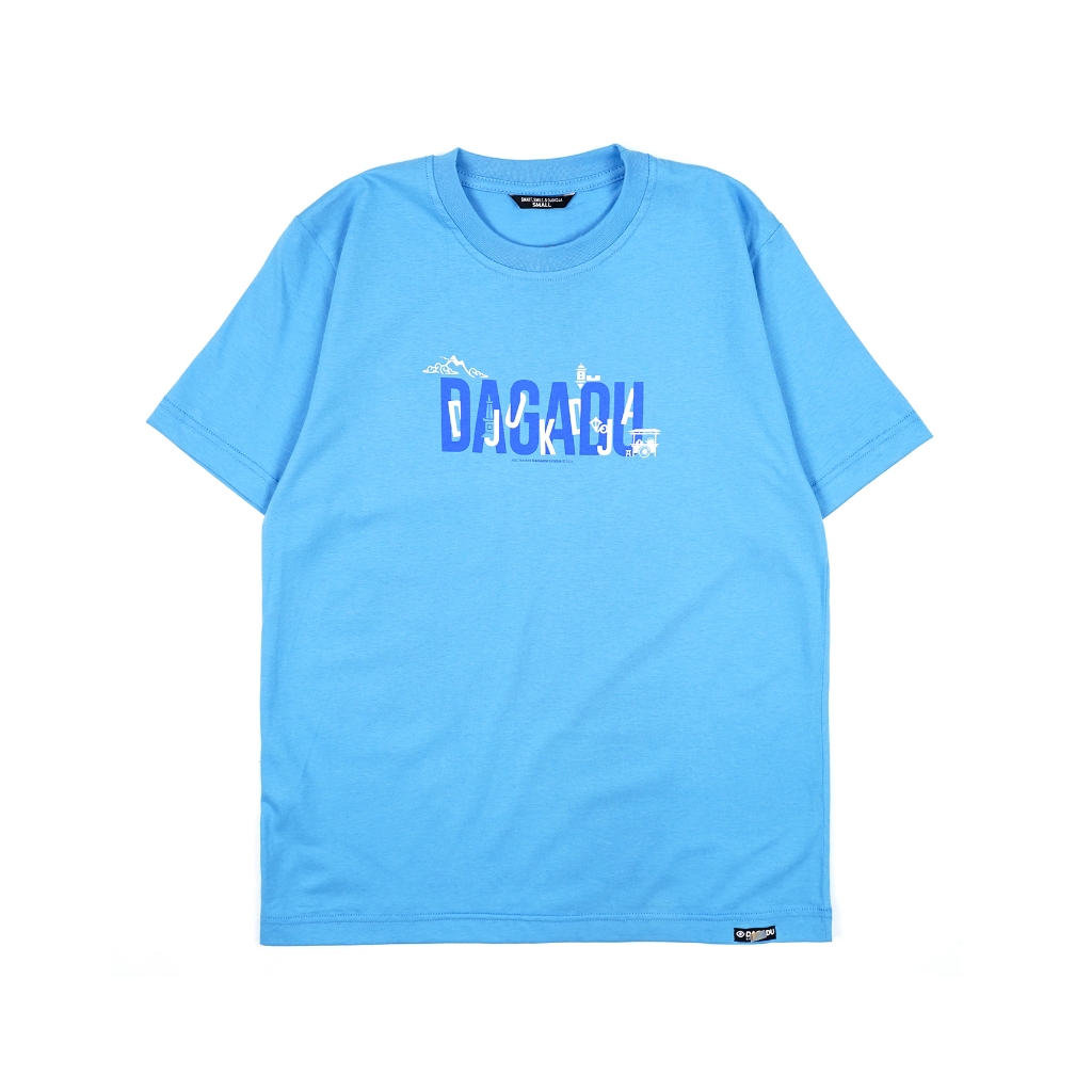 Jual Kaos Dagadu Original Lengan Pendek Djokdja Hide - Azura Blue ...