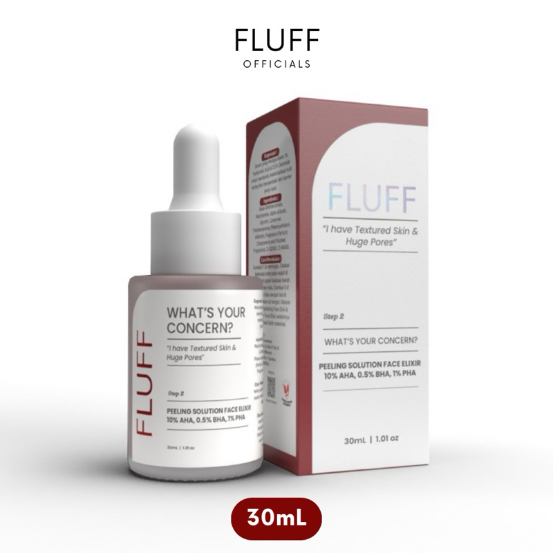 Jual FLUFF Face Serum - 10% AHA, 0.5% BHA, 1% PHA PEELING SOLUTION FACE ...