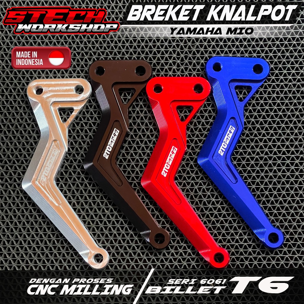Jual BREKET KNALPOT MIO KARBU MIO SPORTY CNC PNP BRACKET KNALPOT ...