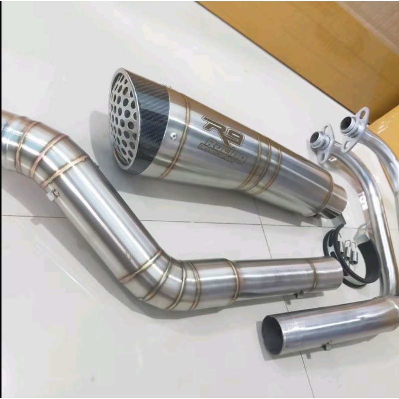 Jual knalpot racing R9 H2 FULLSYSTEM ninja 250 fi karbu R25 CBR250RR ...
